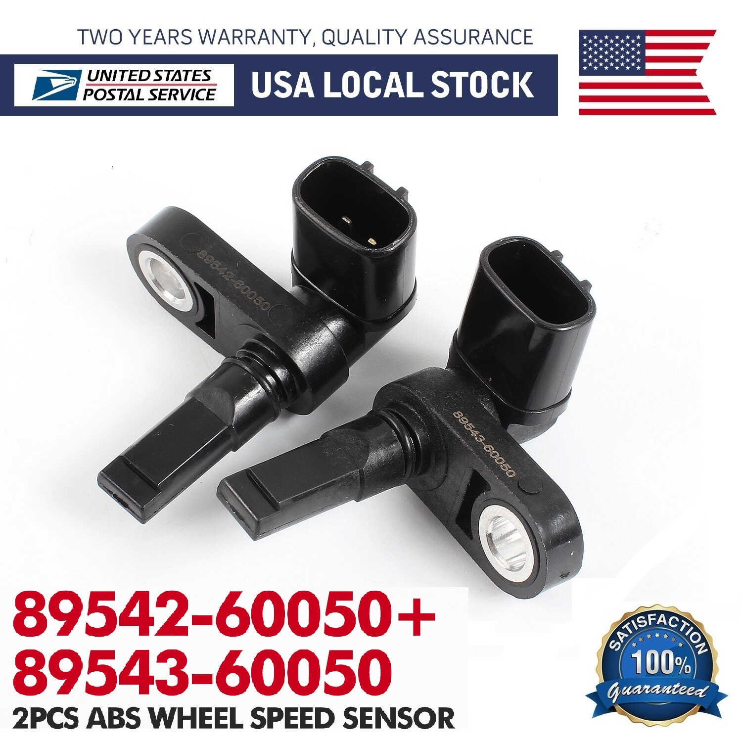 Left+Right ABS Wheel Speed Sensor NEW 89542-60050 89543-60050 for Lexus ...