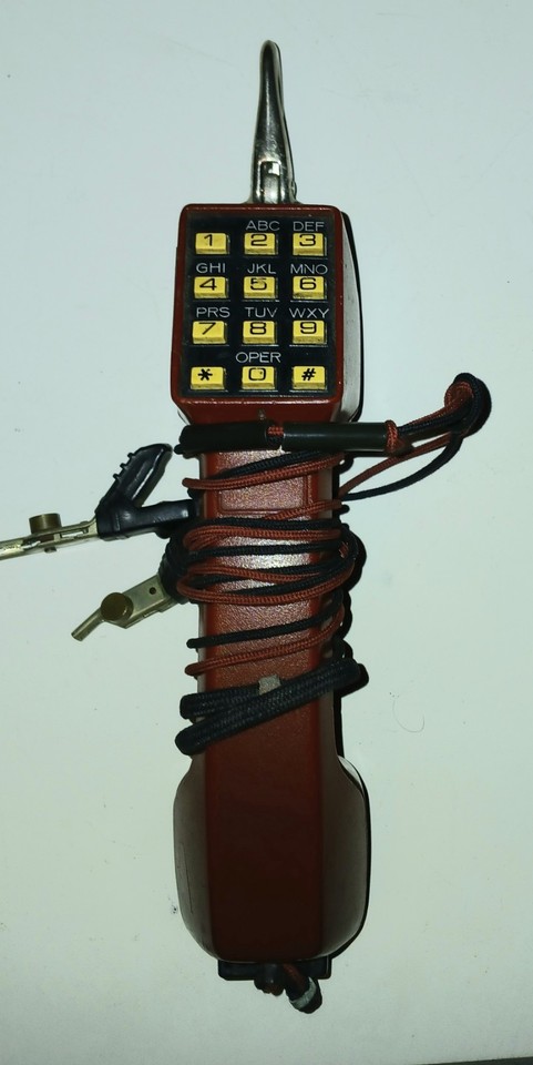 VINTAGE RED WALKER TELEPHONE BUTTSET LINEMAN PHONE LINE TESTER ...