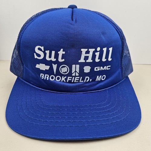 Vintage Chevy Cadillac Sut Hill MO USA Trucker Hat Snapback Cap | eBay