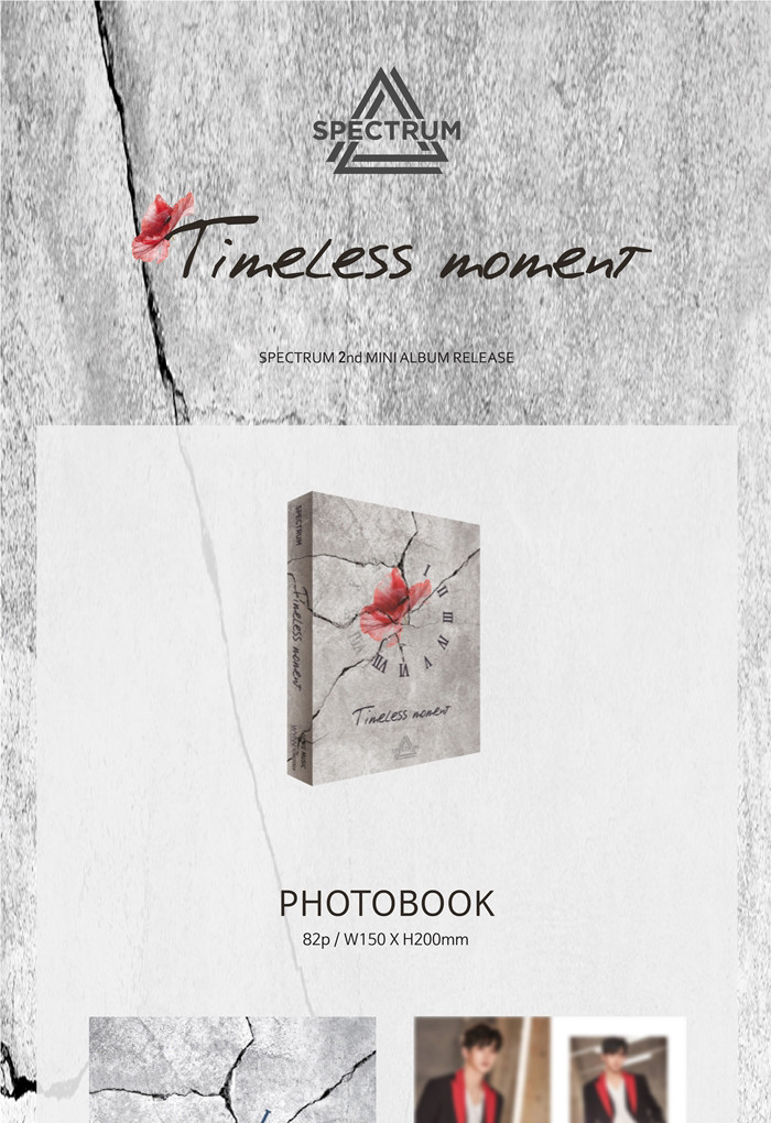 SPECTRUM [TIMELESS MOMENT] 2nd Mini Album CD+POSTER+Photo Book+Post ...
