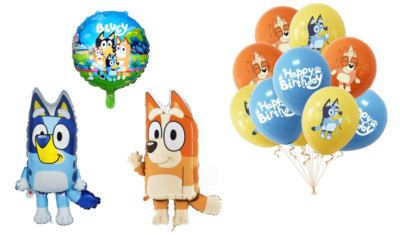 Bluey Balloon Set Birthday Party Decoration (12 latex + 3 Foil) | eBay ...