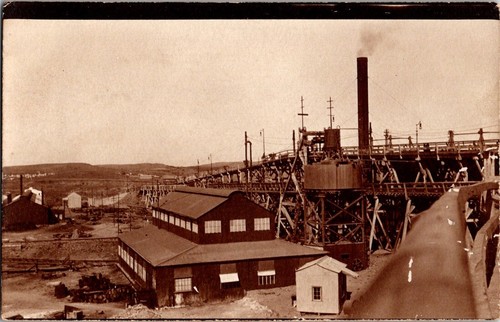Steel Factory Processing Plant Early 1900s RRPC Sepia | eBay