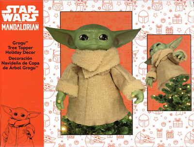 STAR WARS THE MANDALORIAN GROGU CHRISTMAS TREE TOPPER FROM KURT S ...