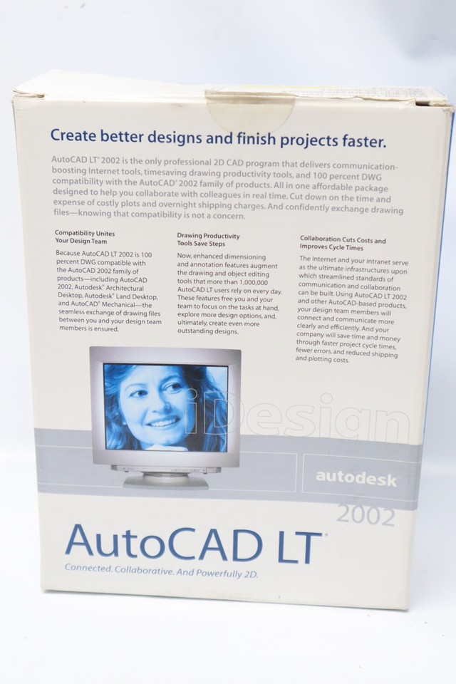 Autocad LT 2002 Autodesk Upgrade W/ Original Box | eBay
