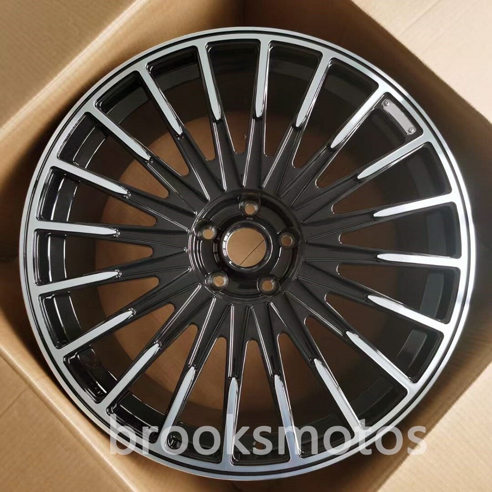 22" FORGED B STYLE MULT SPOKE WHEEL RIM FIT MERCEDES BENZ W222 W223 ...