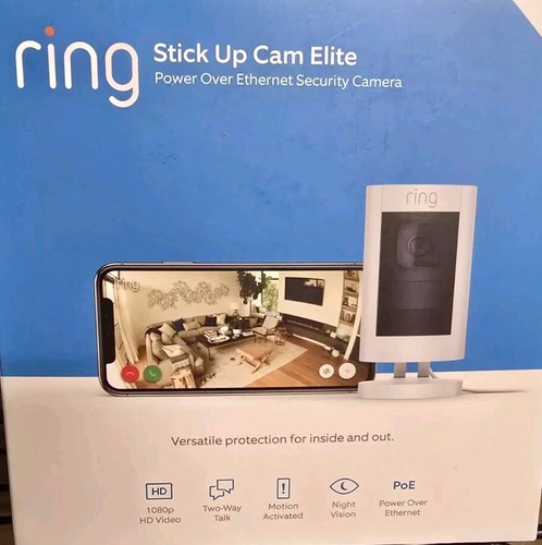 Ring Stick Up Cam Elite HD Security Camera POE Wired/ Wireless | eBay
