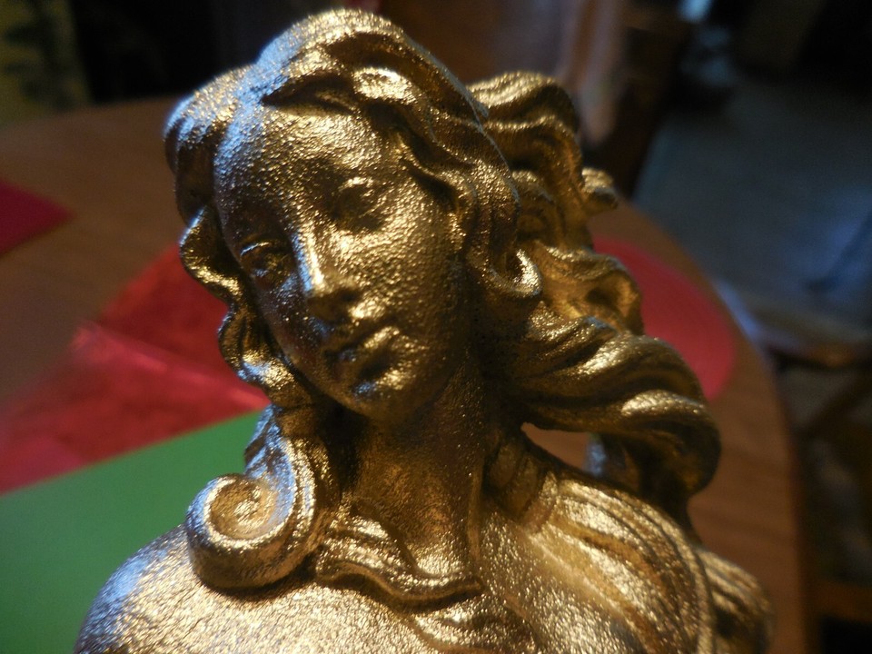 Alabaster Roman Statue Woman in a Shell Sculpture Made in Italy, by A ...