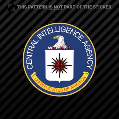 Central Intelligence Agency CIA Seal Sticker Vinyl black usa ...