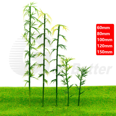5-pack 60-150mm Static Bamboo Model Railway Wargame Scenery Layout Kit ...