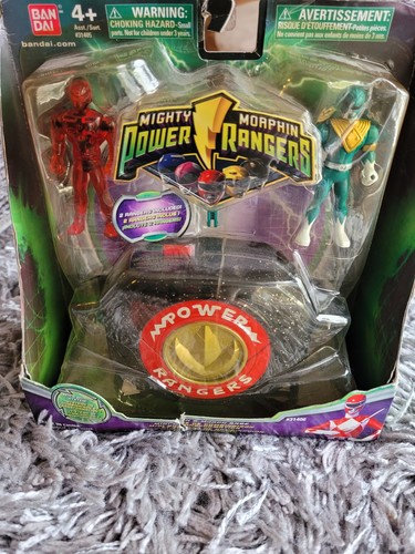 Mighty Morphin Power Rangers Mini Mix & Morph Base w Red & Green Ranger ...