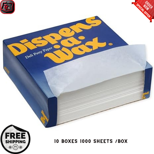 Dispens-A-Wax 801200 White Deli Patty Paper 6 x 6 by GP PRO 10 boxes ...