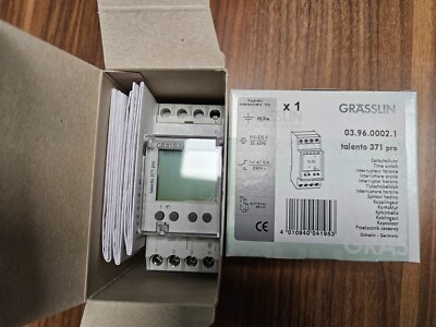 Grasslin TALENTO 371 PRO relay, 16A, 110-240 V Functions: On/off | eBay