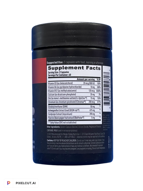 Weider Prime Testosterone Support, 120 Capsules | eBay