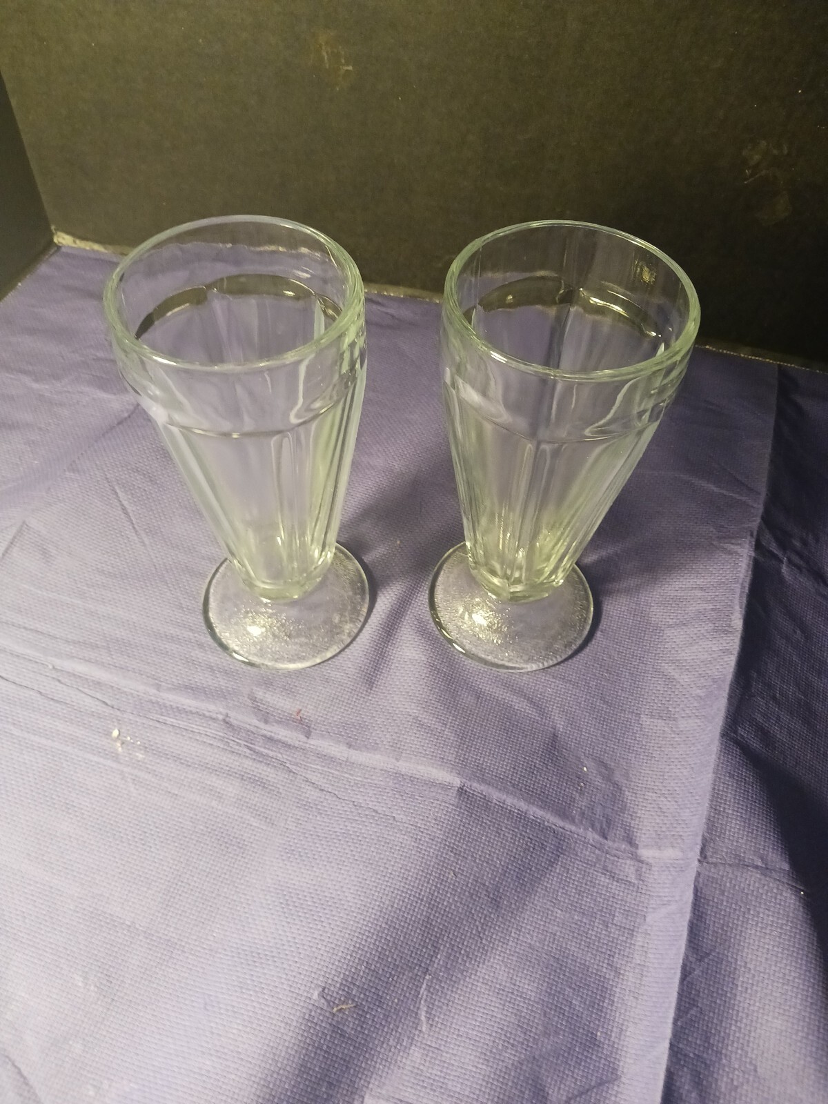 Se of 2 Vintage Milk Shake Sundae Glass Ice Cream Float Soda Fountain 7 ...