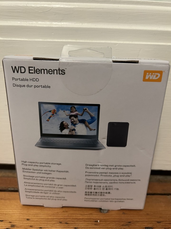 New Sealed Western Digital WD Elements 2TB USB 3.0 Portable External ...