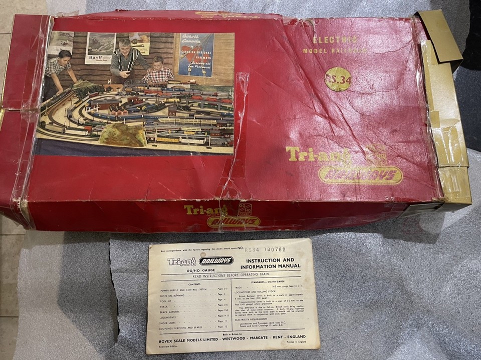 TRIANG RS34 TRANSCONTINENTAL TC DOUBLE ENDED DIESEL LOCOMOTIVE & COACH ...