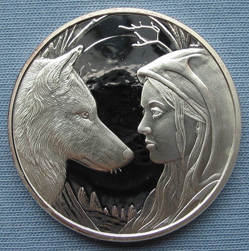 Anonymous Mint Lisa Parker Series Moonstruck Wolf Moon Struck 1 oz .999 ...