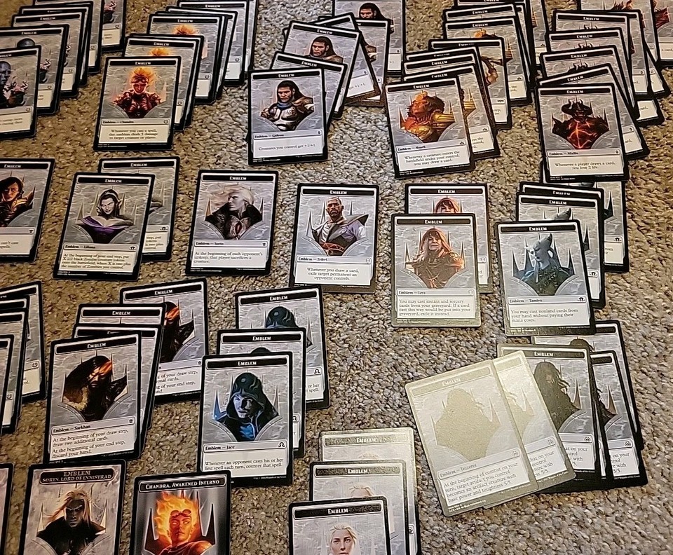 90 MTG Magic the Gathering Emblem Cards Jace Liliana Chandra Sorin ...