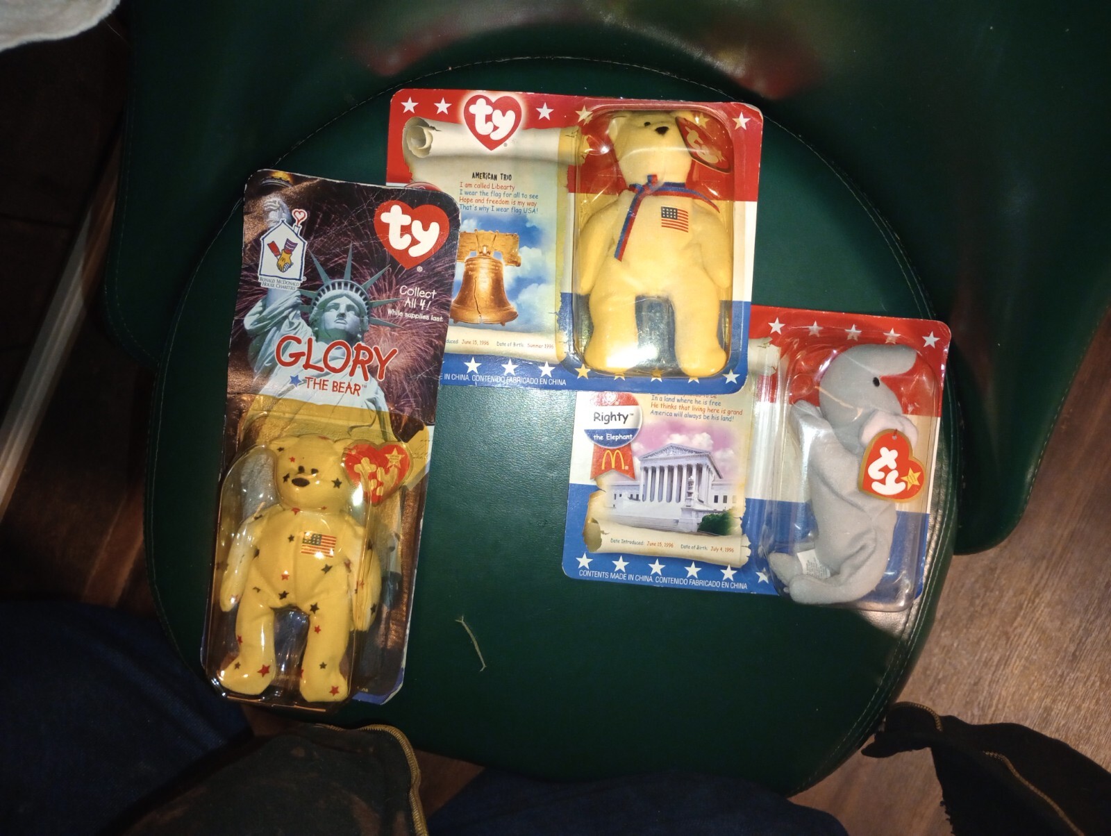 McDonalds Mini Beanie Babies American Trio | eBay