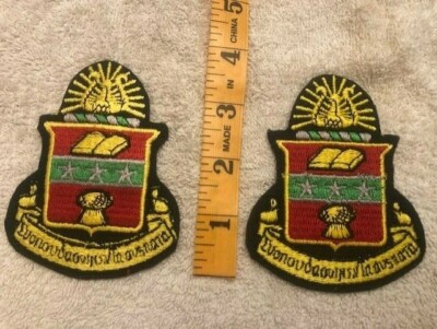 Set of 2 Alpha Chi Omega 4" Embroidered Patches Hard To Find | eBay