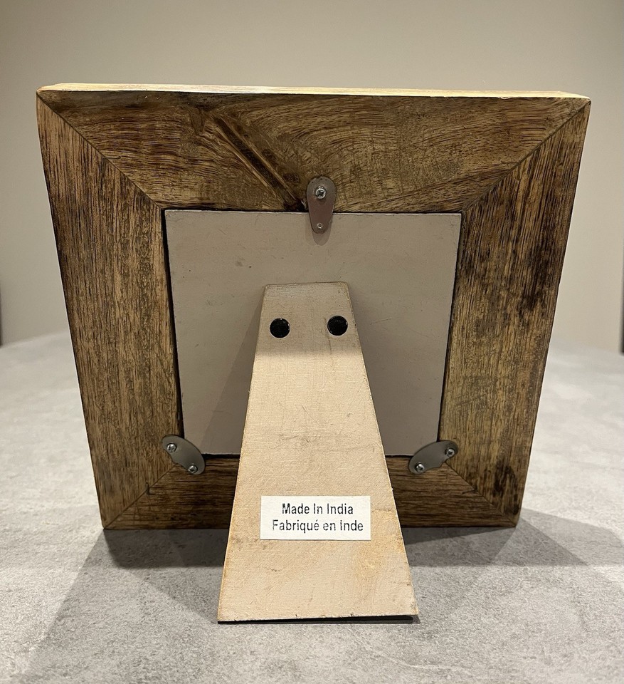 Beautiful Chunky Rustic Wooden Photo Frame, Photo Size 4x4 | eBay UK