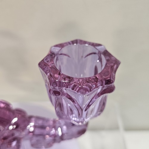 Rare Heisey Alexandrite Trident #134 Candlestick, 2 Light, Beautiful ...