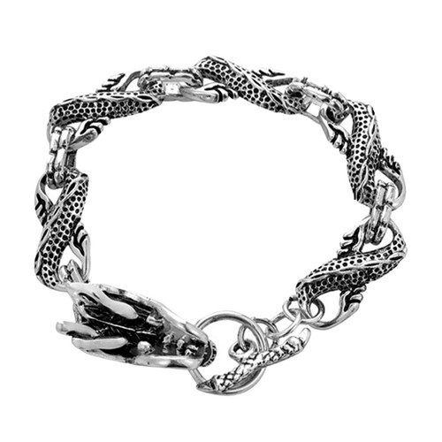 Alloy Dragon Bracelet Wrist Chain Bangles Dragon Men Wrist Jewelry ...