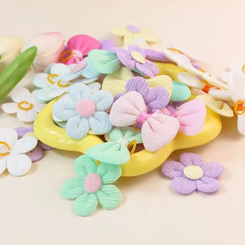 5/10Pcs Flower Shape Dog Grooming Bowknot Small Dogs Hair Bows Rubber ...