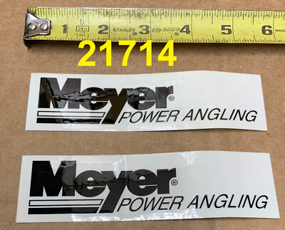 Meyer Plow Power Angling Decals 22714 (ONE PAIR) Genuine Meyer Part | eBay