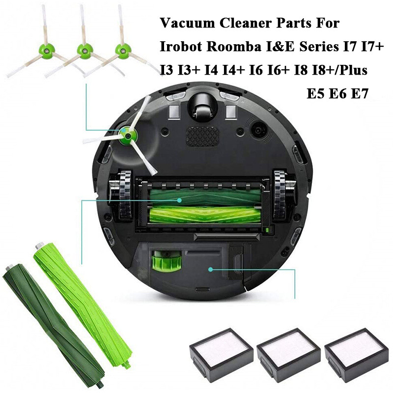 11PCS Vacuum Cleaner Parts for iRobot Roomba i e i7 i3 i4 i6 i8 E5 E6 ...