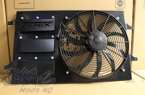 FENIX Custom Shroud & 16" 3000CFM Spal Fan Suits All Holden VZ V8 ...