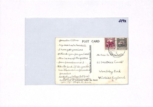 PALESTINE Jordan Occupation Postcard *JERUSALEM UNDER SNOW*! Real Photo ...