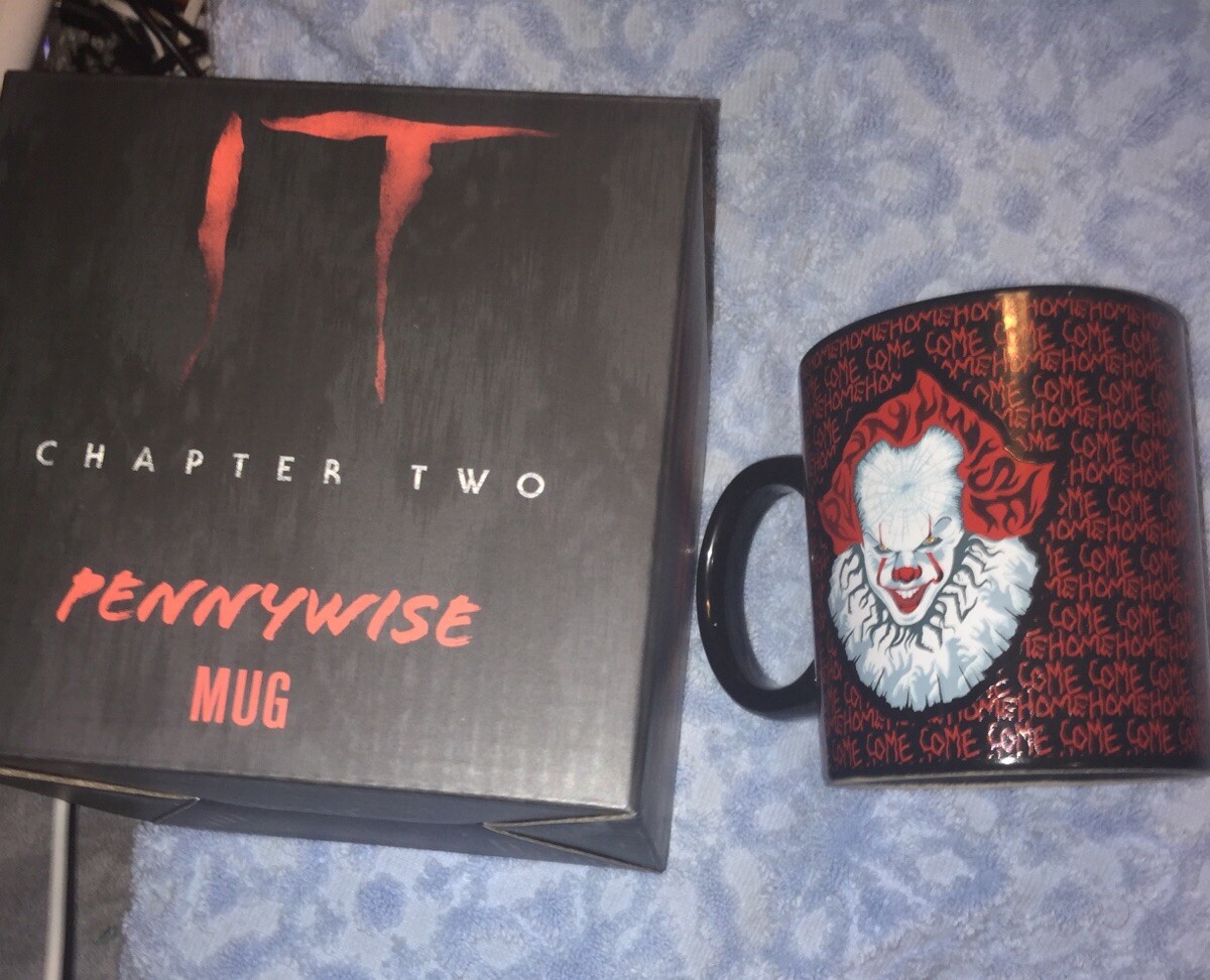 IT Chapter 2 Pennywise Glass Coffee Mug New With Box Rare Horror Clown ...