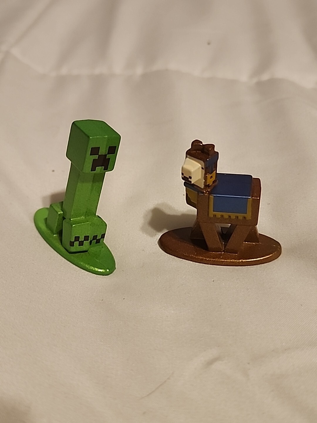 Minecraft Mojang Nano Metalfigs 2pc Mini Die-Cast Metal Figure Set (USED)