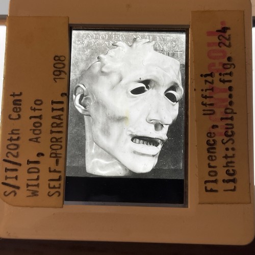 Adolfo Wildt “Self Portrait 1908” Italian Sculpture 35mm Art Slide | eBay