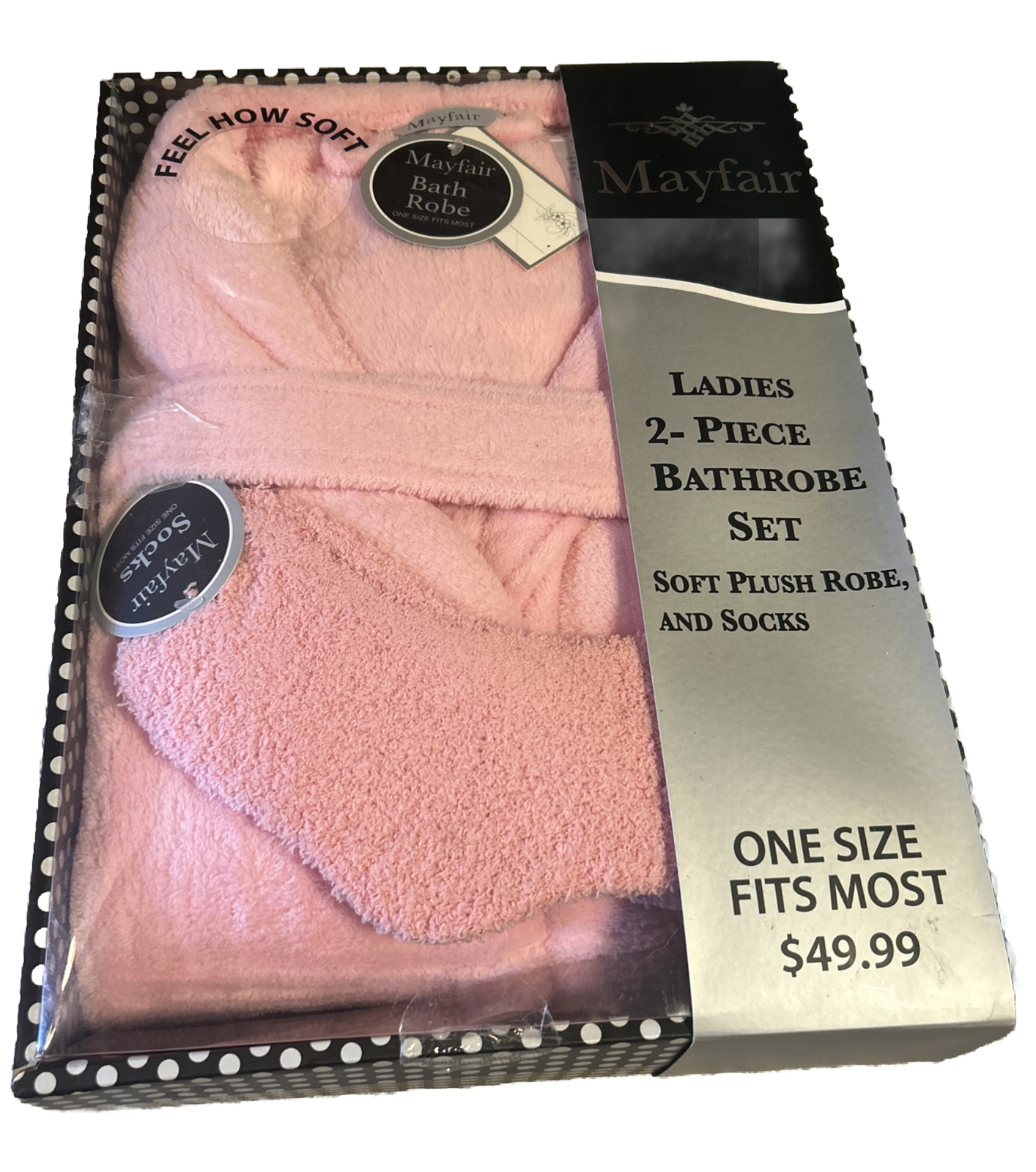 Mayfair 2-Piece Ladies Bathrobe & Socks Gift Set | eBay