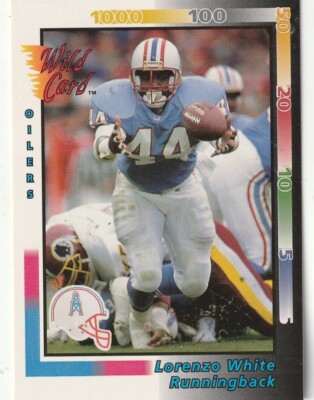 FREE SHIPPING-MINT-1992 Wild Card Lorenzo White #92 OILERS | eBay