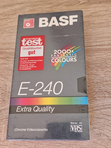 BASF E-240 VHS Videocassette Neu & OVP | eBay.de