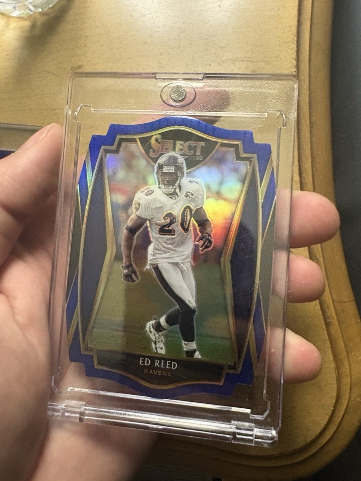 Ravens- Lamar Jackson Patch Card And Ed Reed Die Cut Card | eBay