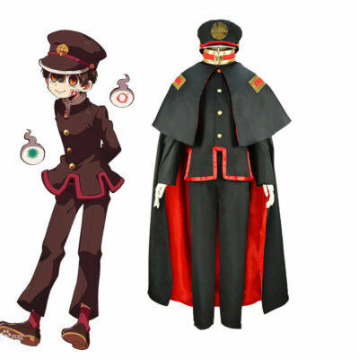 Toilet-bound Hanako-kun Hanako-kun Cosplay Costume Uniform Cape Hat ...
