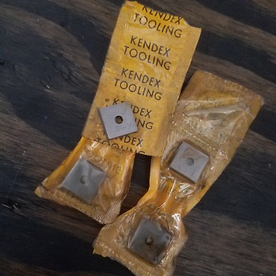 (3) New Kendex SM-36 Carbide Inserts SM36 Lathe Machinist Indexable ...