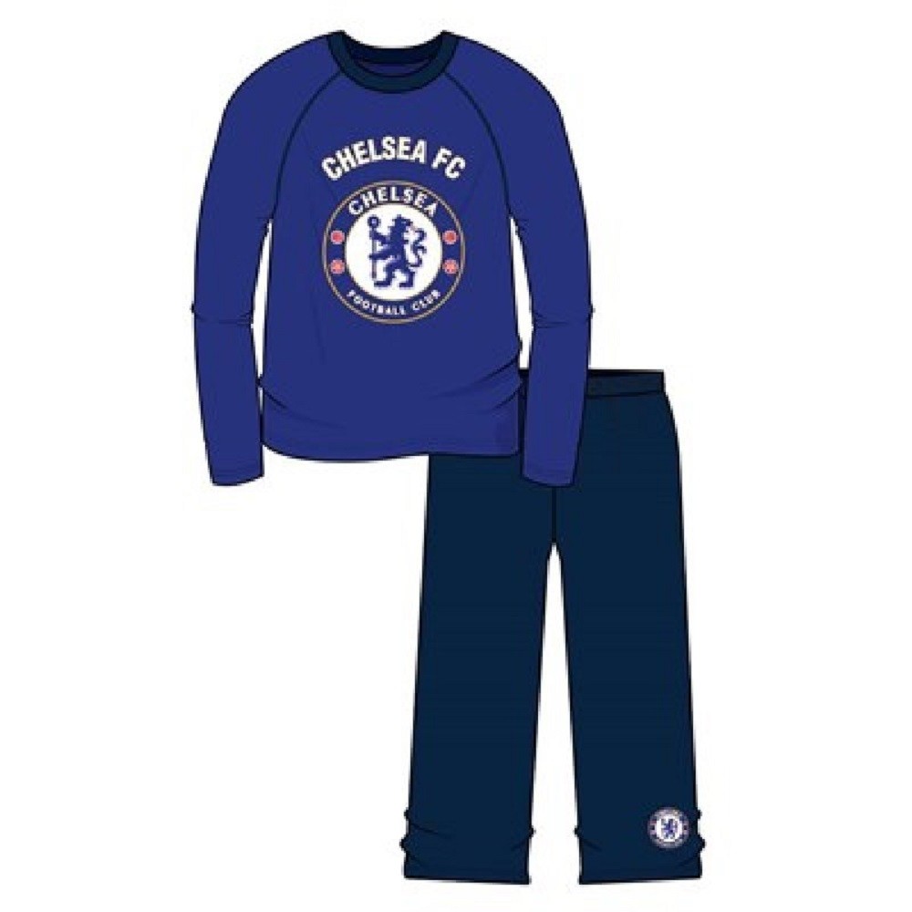 Boys Chelsea MUFC Football Club Pyjamas Boys Long Sleeve F.C Club PJS ...