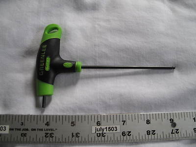 (1) New Greenlee 1/8" T-Handle Ball End Hex Key Wrench 0254-44 | eBay