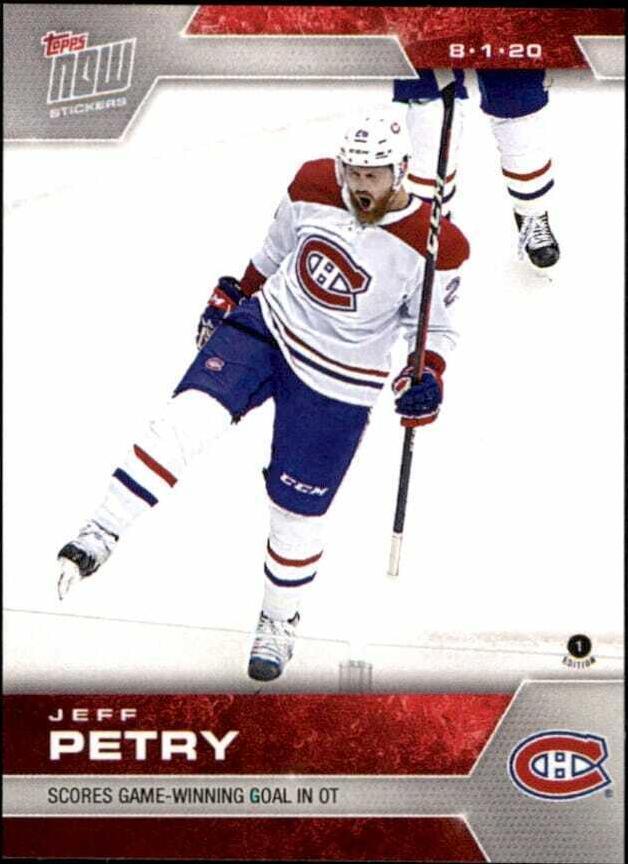 2019-20 Topps Now NHL Stickers - Stanley Cup Playoffs Jeff Petry #SCP-2 ...
