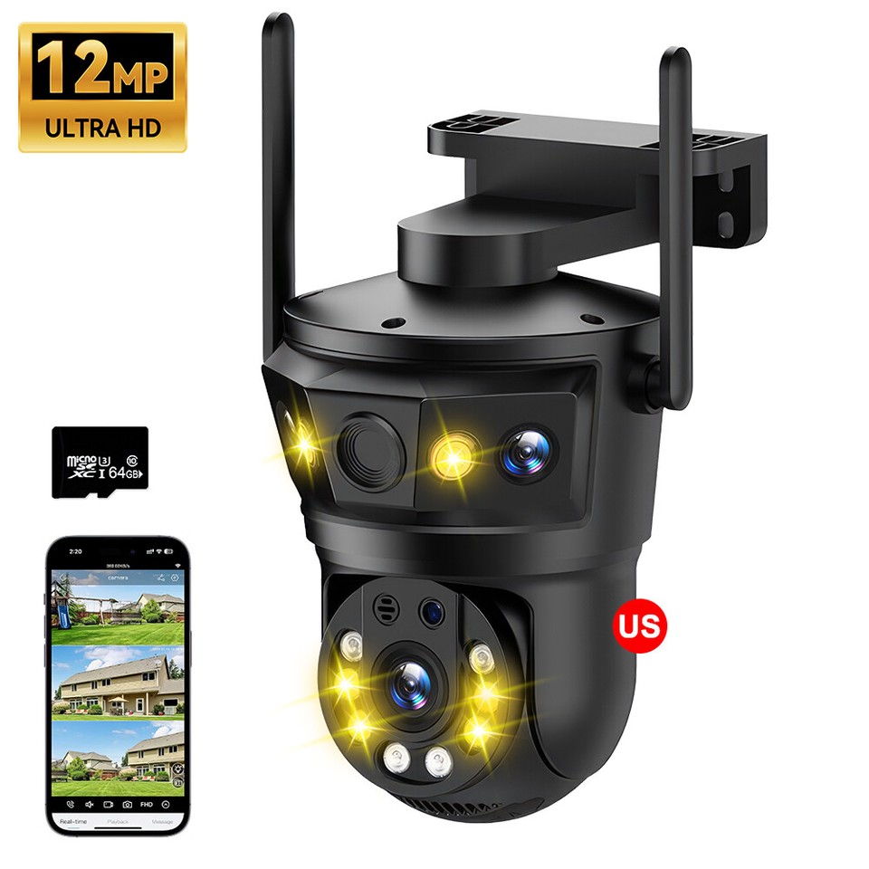 Wireless Security Camera System Outdoor Home 2.4G Wifi Night Vision Cam ...
