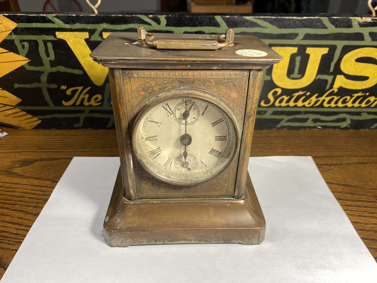 Antique Carriage Clock Music Box Alarm CB Moon Logo | eBay