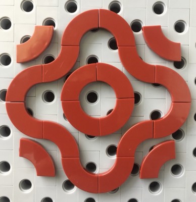 Lego Dark Red 2x2 Tile With Bow New Lot Of 20pcs 1/4 Circle Tiles | eBay