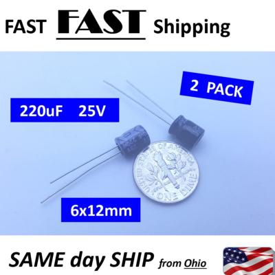 small capacitor 220uF 25V - 220 micro farad 25 volt | eBay