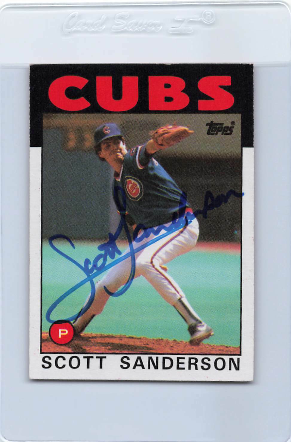 1986 Topps #406 Scott Sanderson Chicago Cubs Signed Auto *F6783 | eBay