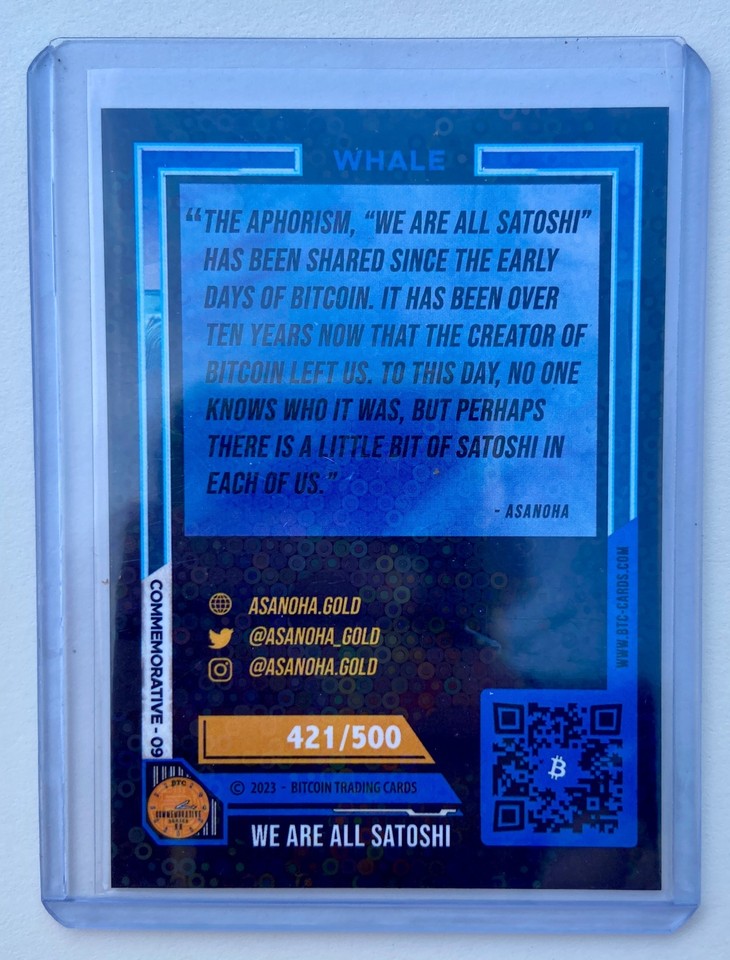 Bitcoin 2023 Conference BTC Cards S2 Commemorative #9 We Are All ...